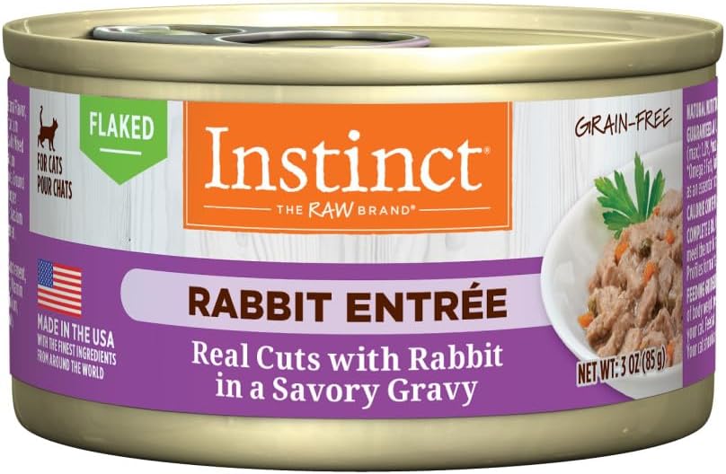 Instinct Rabbit Entree Grain-Free Flaked Wet Cat Food — AZ Pet Foods