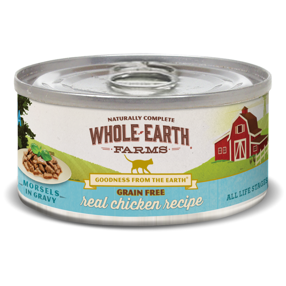 Whole Earth Farms Grain Free Chicken Morsels in Gravy Recipe Canned Ca ...