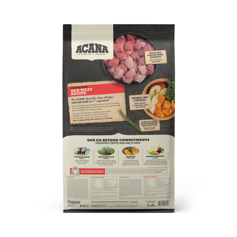 ACANA Red Meat Recipe Grain-Free Dry Dog Food — AZ Pet Foods