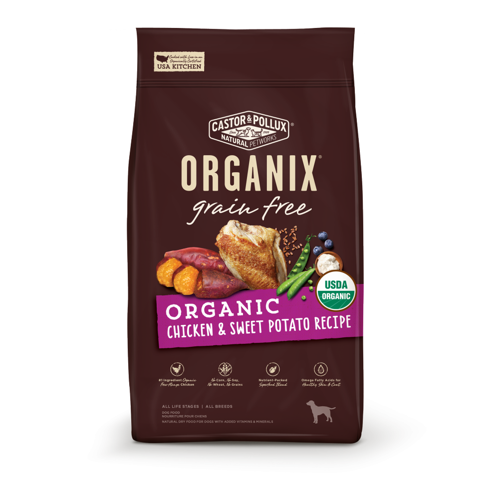 Castor and Pollux Organix Grain Free Organic Chicken and Sweet Potato ...