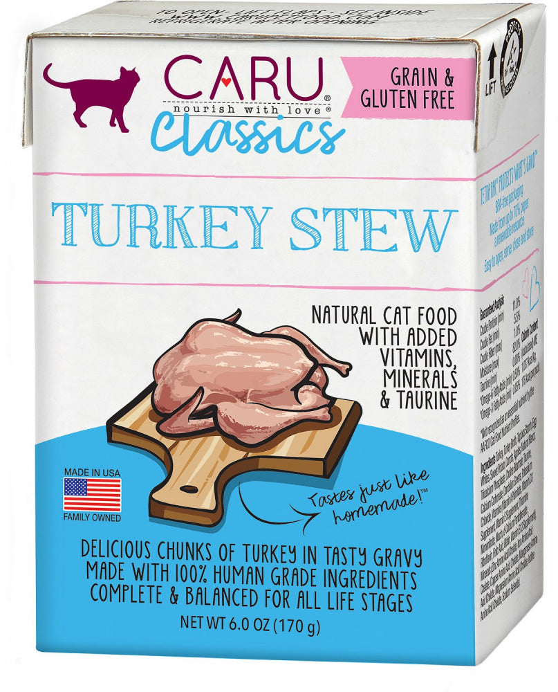 Caru Classic Grain Free Turkey Stew Recipe Wet Cat Food — AZ Pet Foods